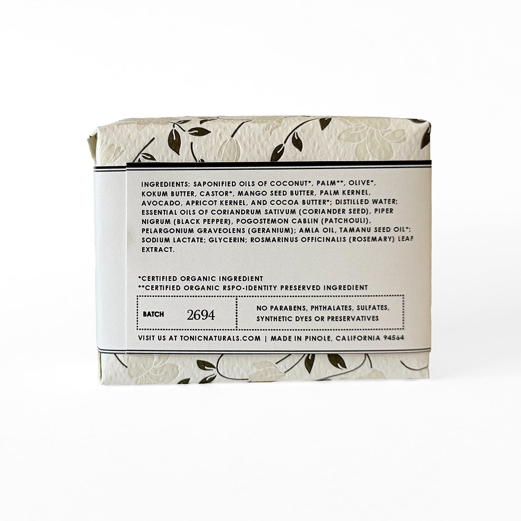 Coriander Bar Soap | TONIC